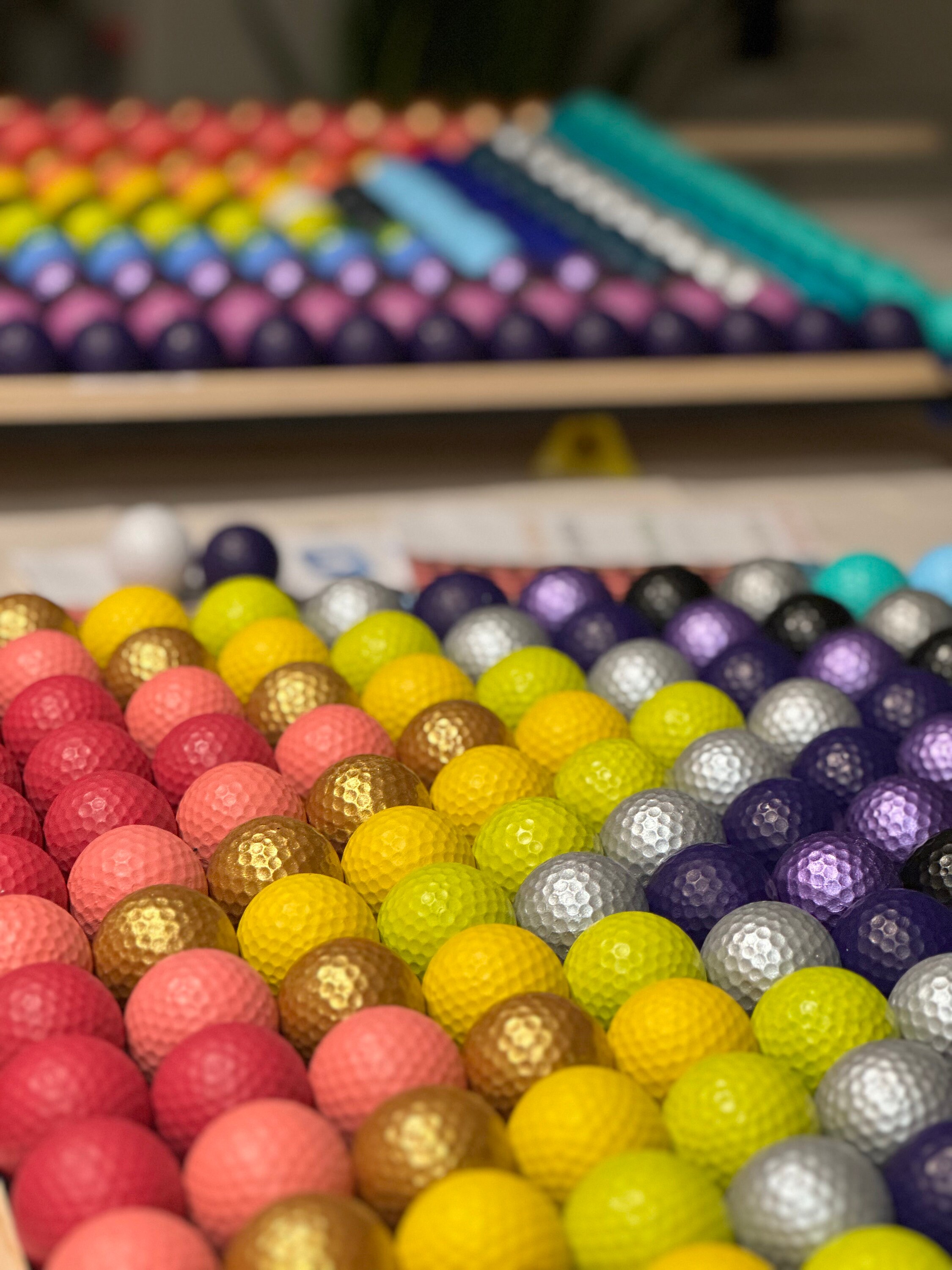 Bounce Too | Modern Hand Painted Golf Ball Wall Art | Bounce Collection ...