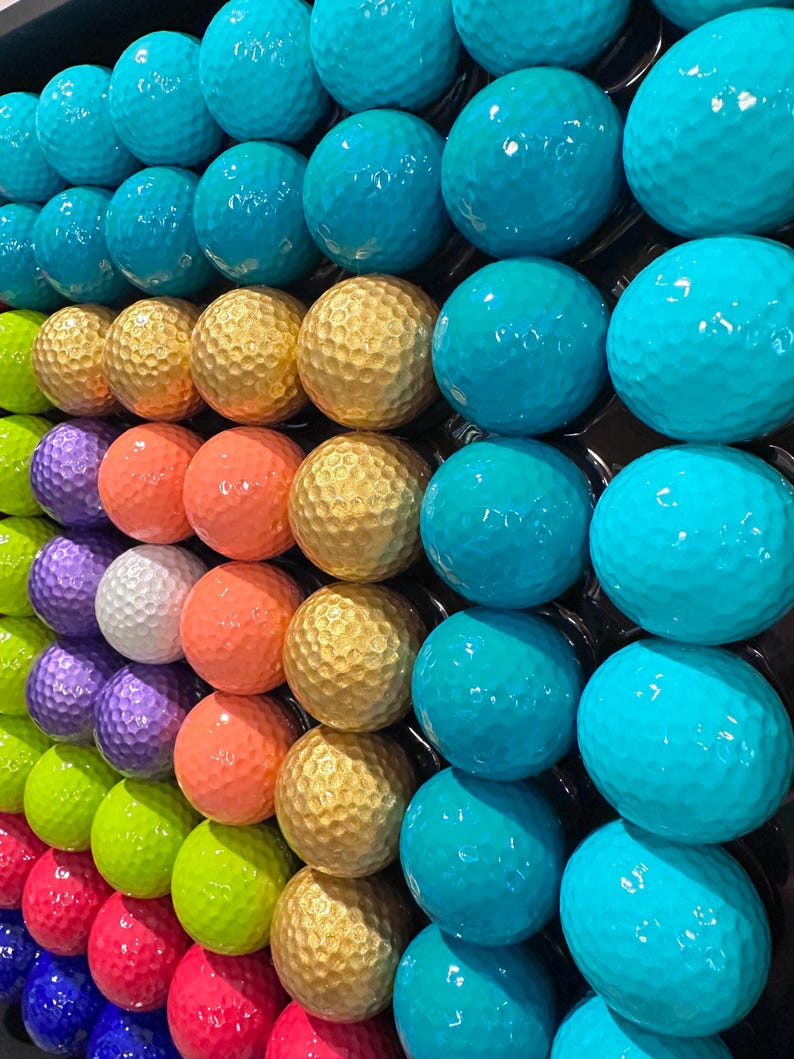 So Choice | Modern Hand Painted Golf Ball Wall Art - Etsy