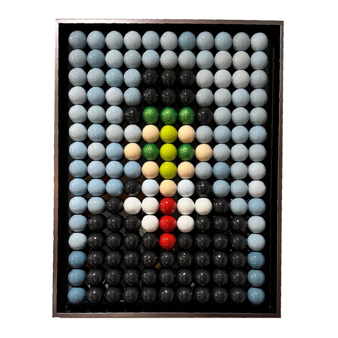 Golf Ball Wall Art | “the Masters” Collection | Sort of Son of Man - Etsy