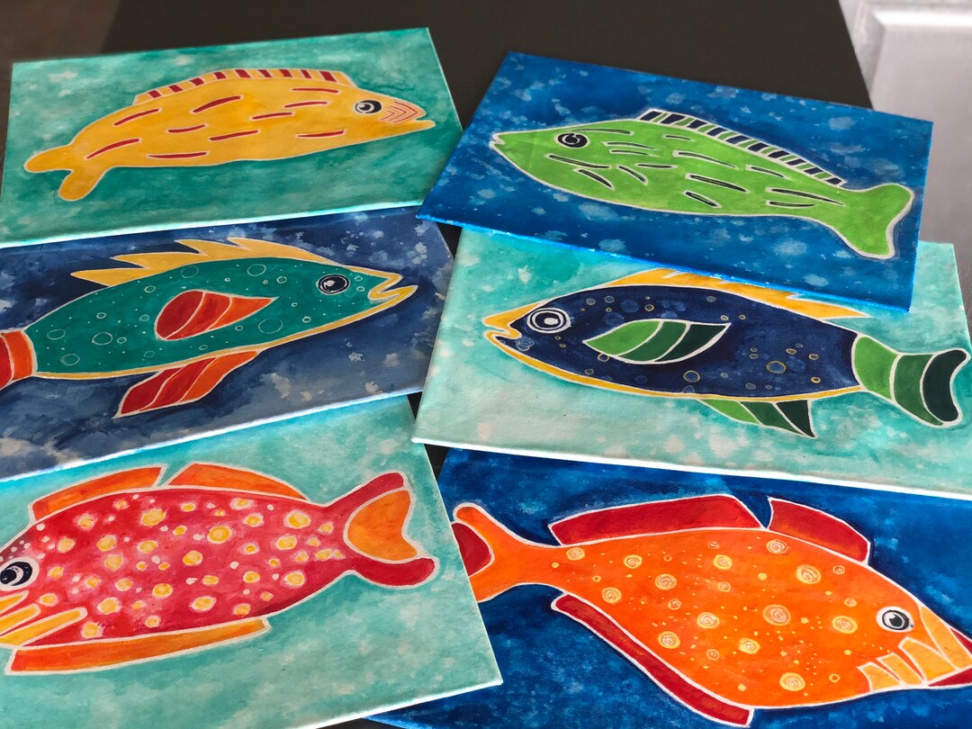 Aloha Fish Placemats (set of 6) - Etsy