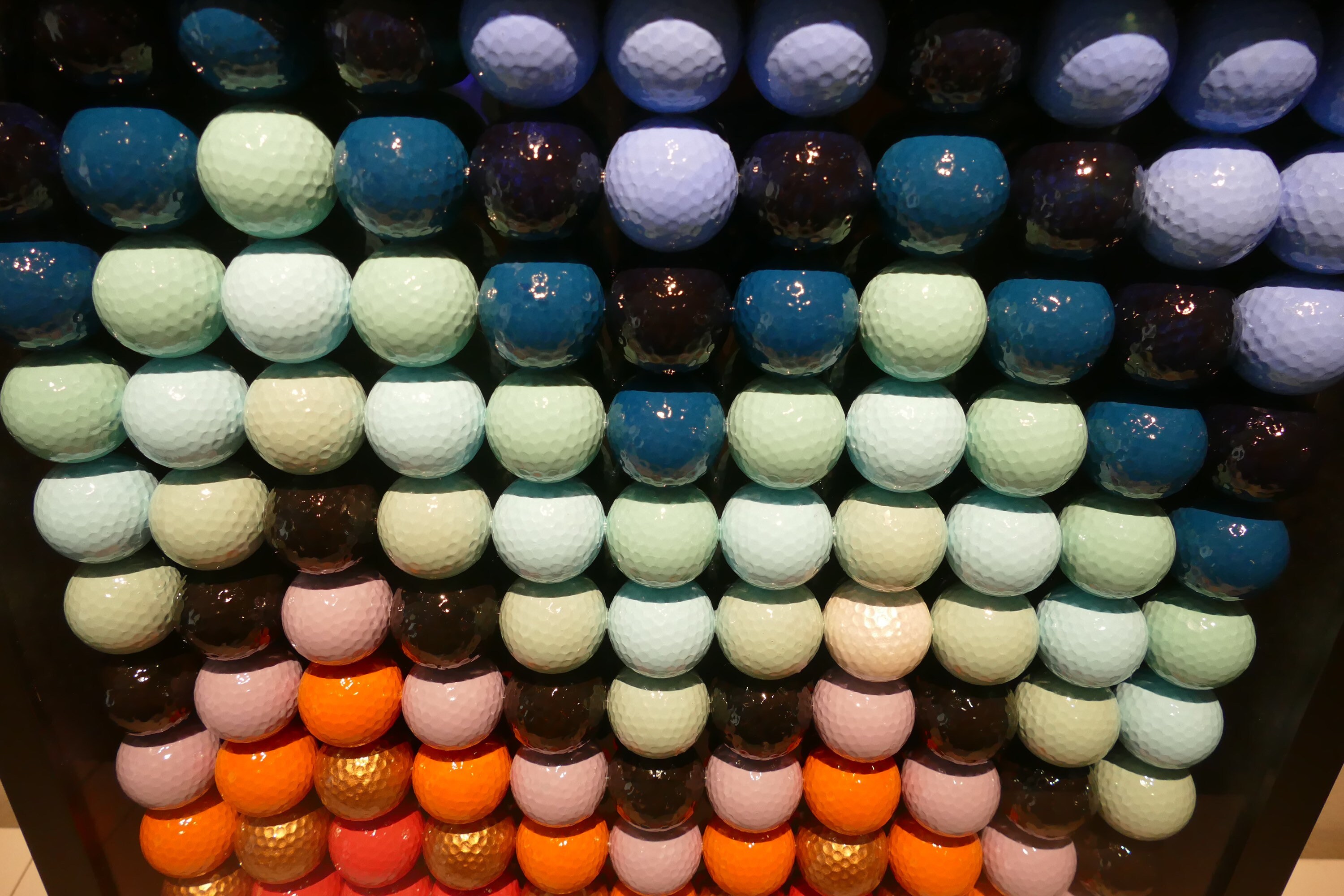 Modern Hand Painted Golf Ball Wall Art | Bounce Collection - Etsy
