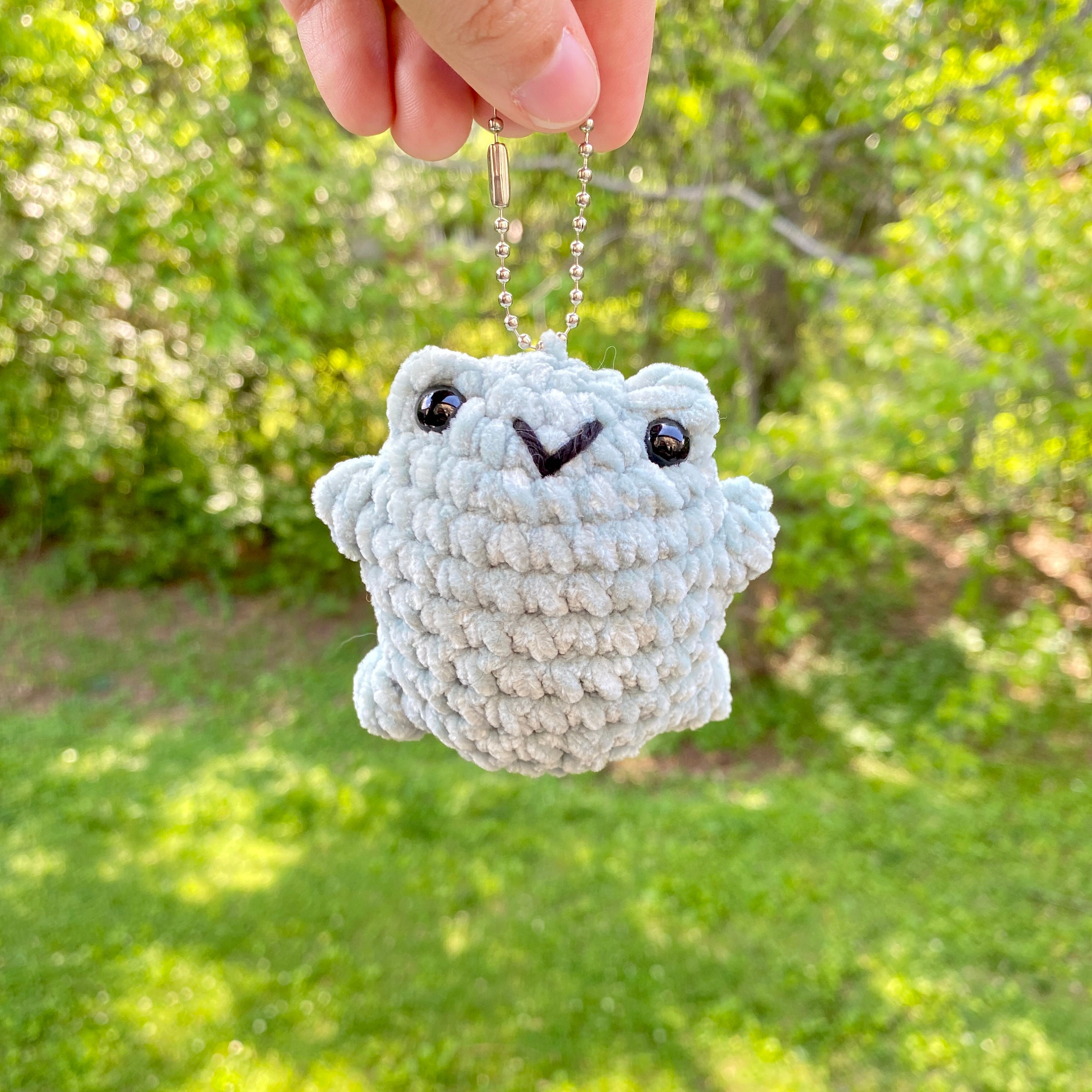 Handmade Crochet Plushie Keychains Backpack Chains Frog & Bumblebee - Etsy