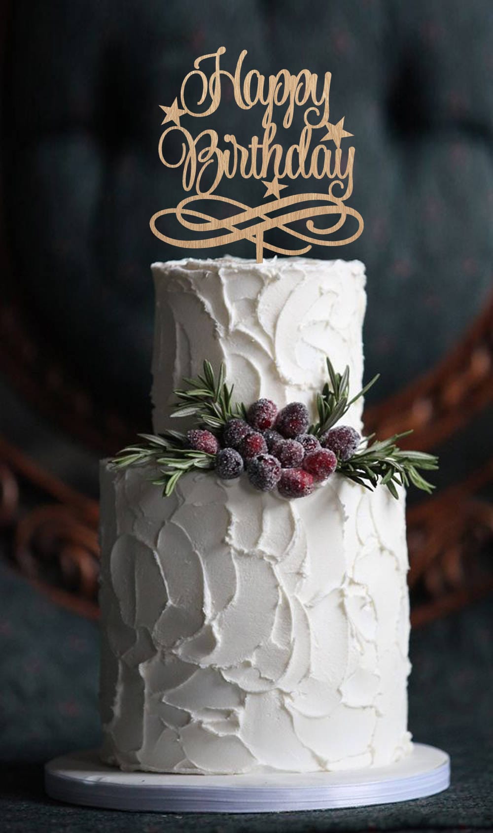 Birthday Cake Topper Personalized Cake Topper Custom Cake Topper Happy ...