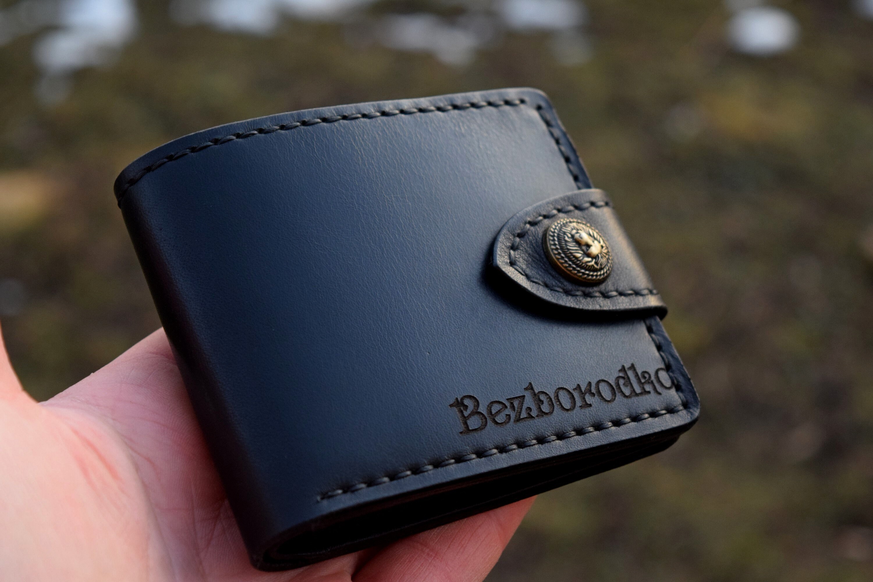 Engraved Wallet Personalized Leather Wallet for Mens - Etsy