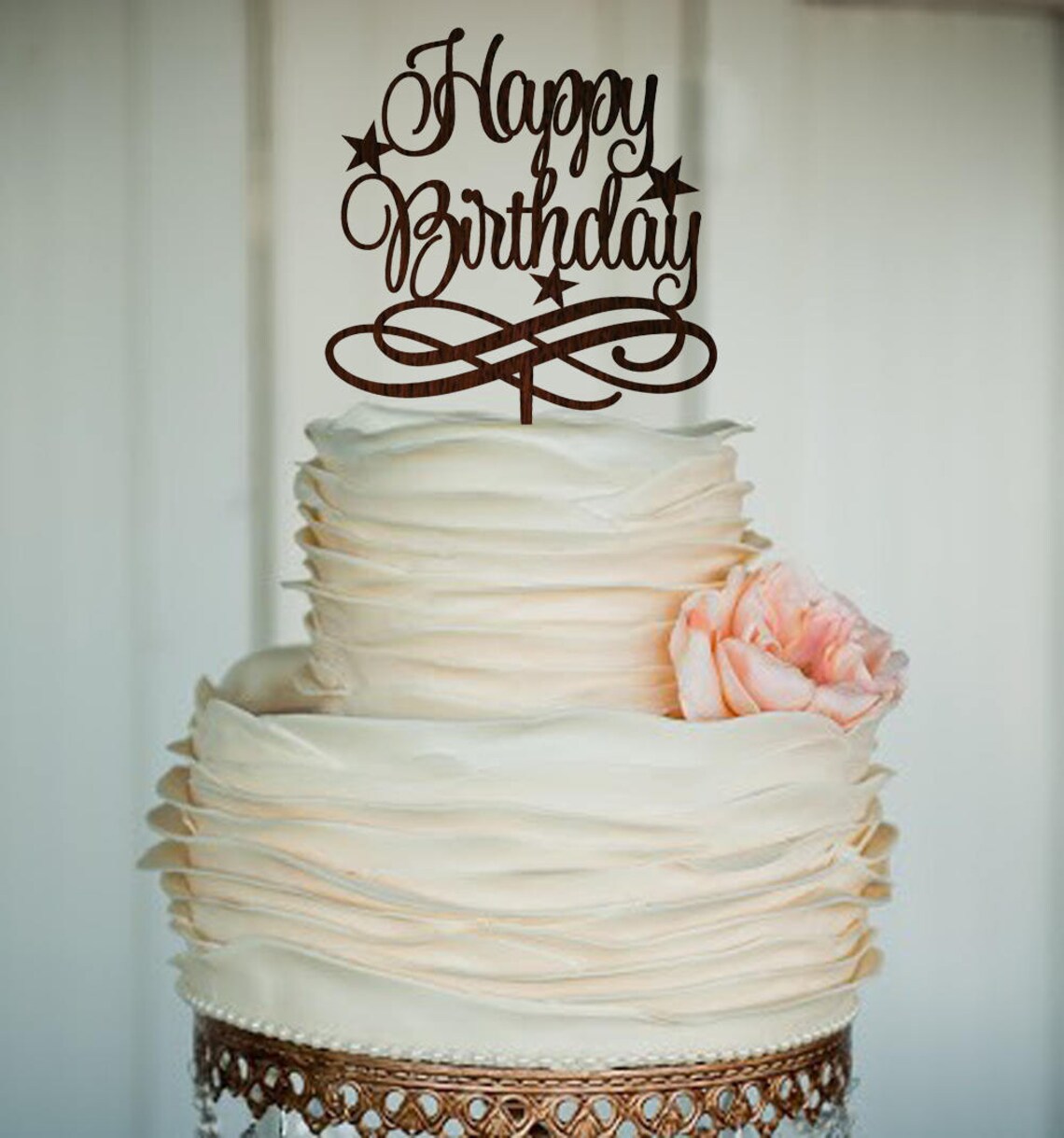 Birthday Cake Topper Personalized Cake Topper Custom Cake Topper Happy ...