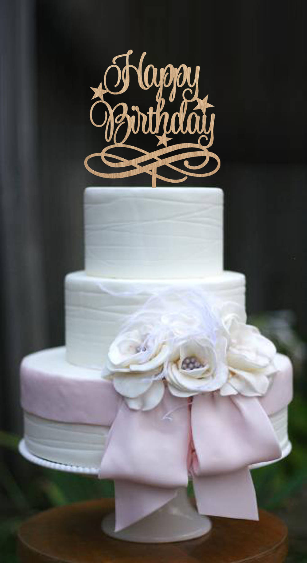 Birthday Cake Topper Personalized Cake Topper Custom Cake Topper Happy ...