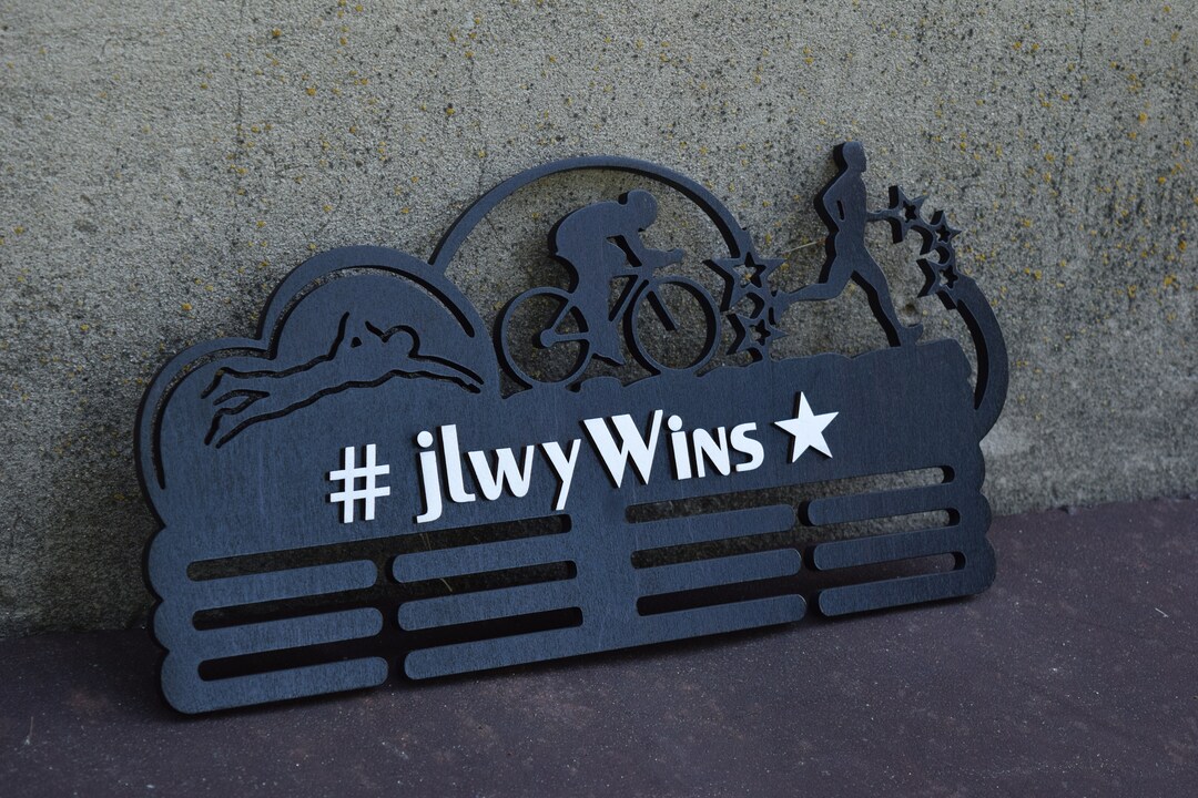 Triathlon Medal Rack Marathon Medal Display Running Medal Holder ...