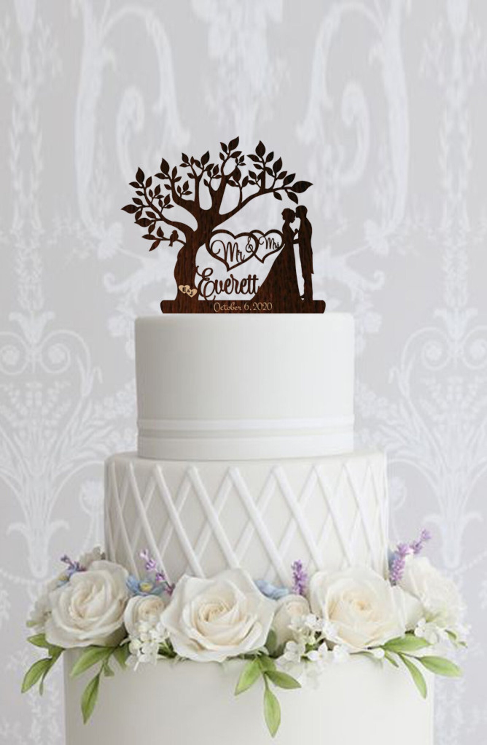 Wedding Cake Topper for Wedding Rustic Cake Topper Bride and - Etsy