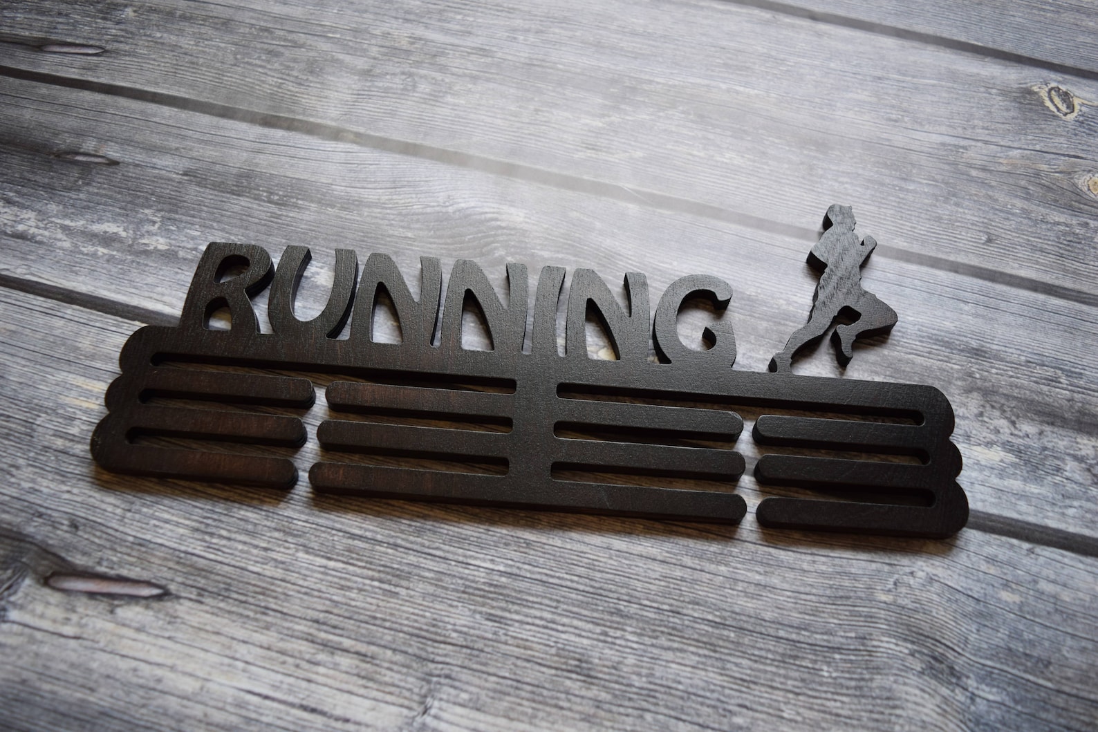 Personalized Running Medal Holder Personalized Medal Display | Etsy