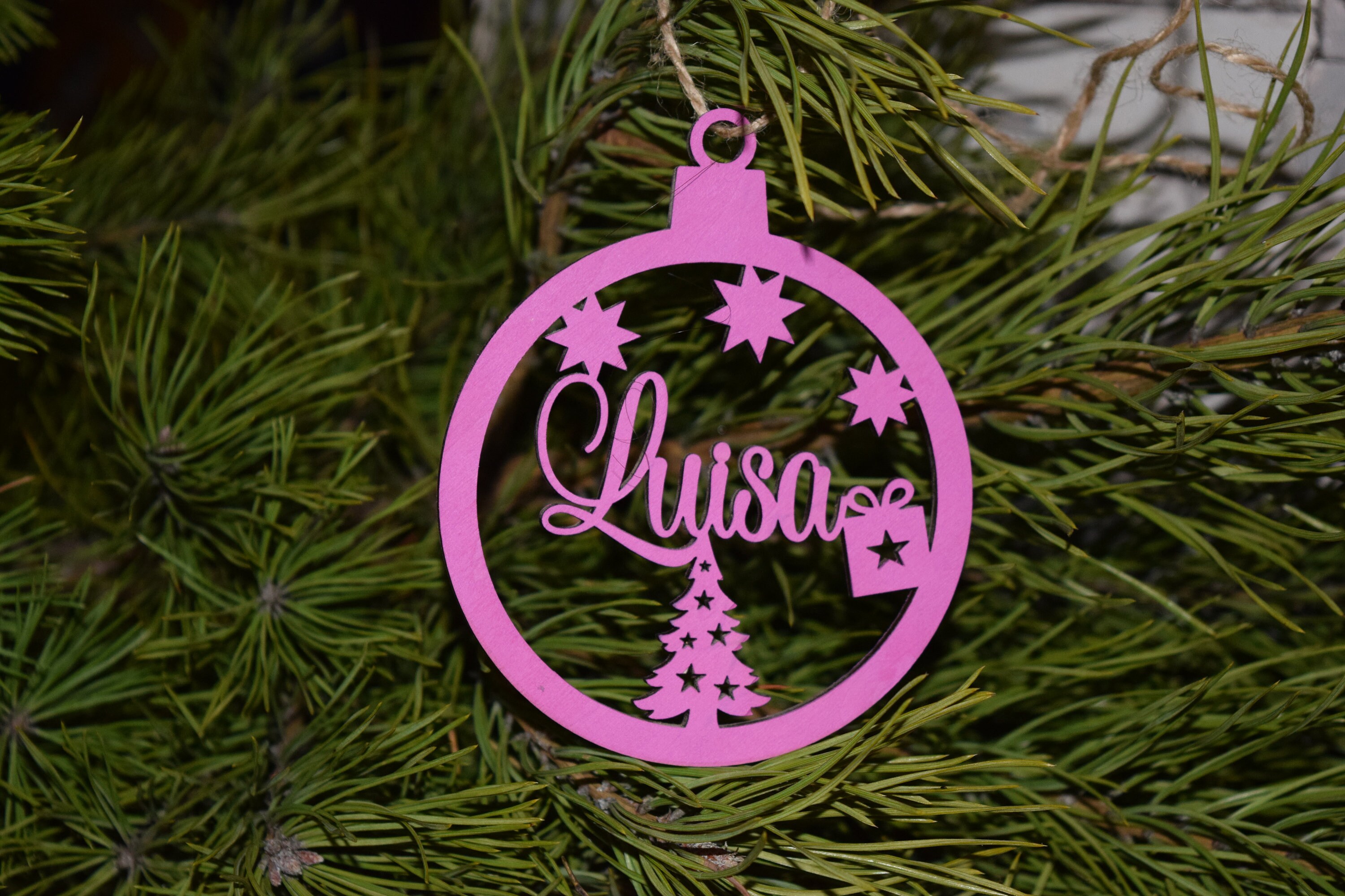 Personalised Wooden Christmas Decoration Xmas Tree Gifts - Etsy