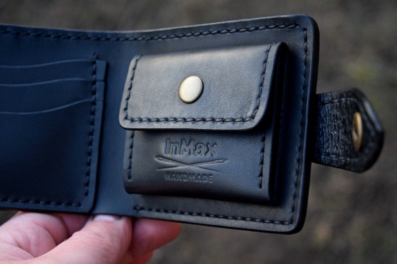 Engraved Wallet Personalized Leather Wallet for Mens | Etsy