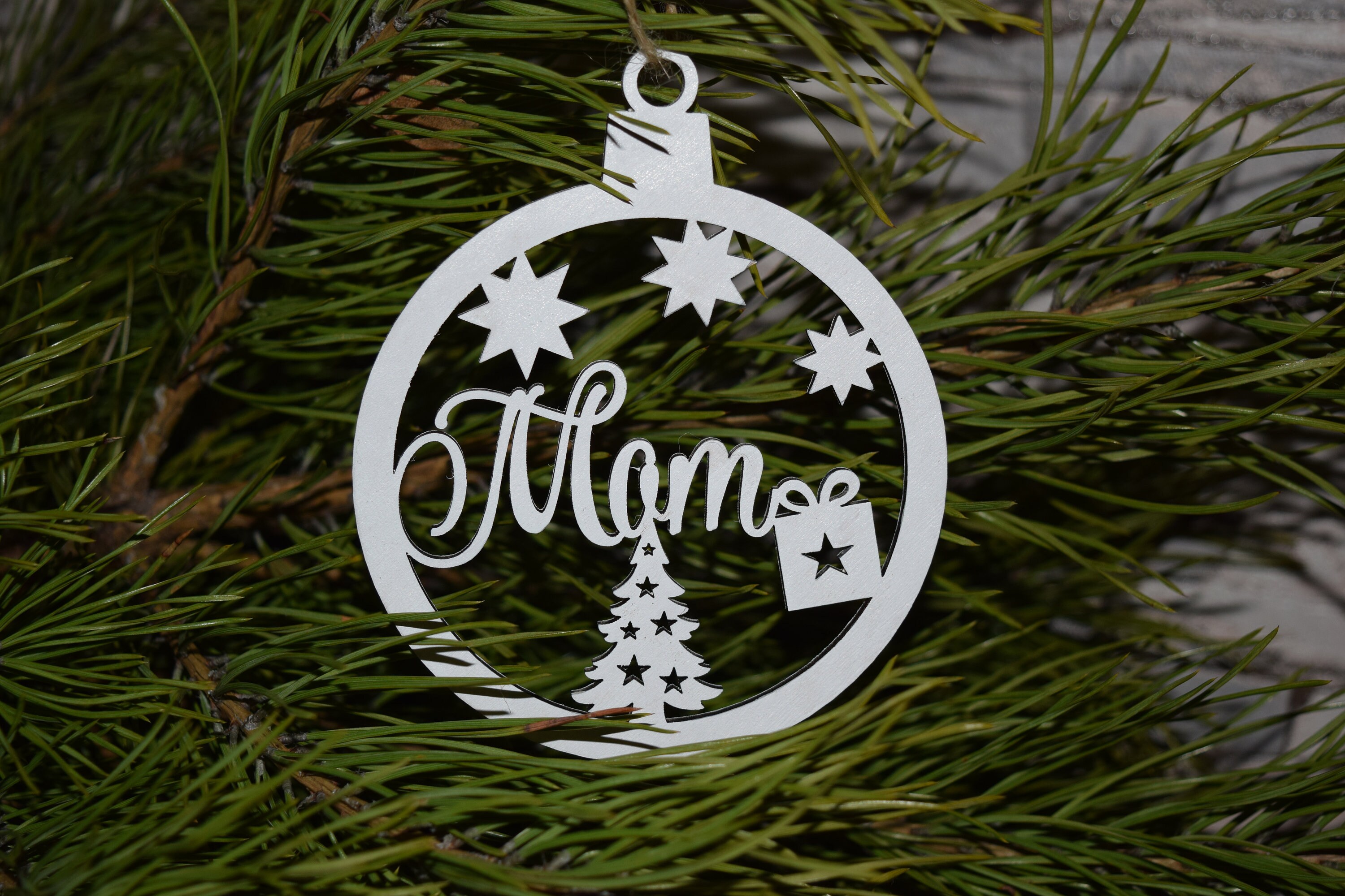 Personalised Wooden Christmas Decoration Xmas Tree Gifts - Etsy