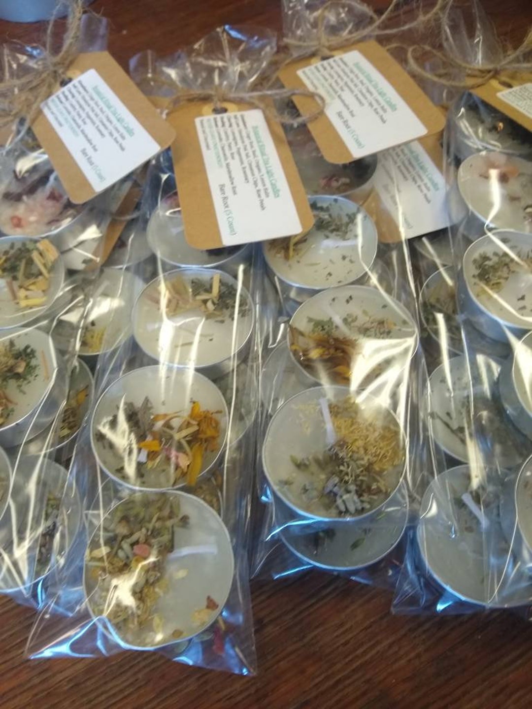 Botanical Infused Ritual Tea Light Candle Set, Spiritual, Witchy, Alter ...