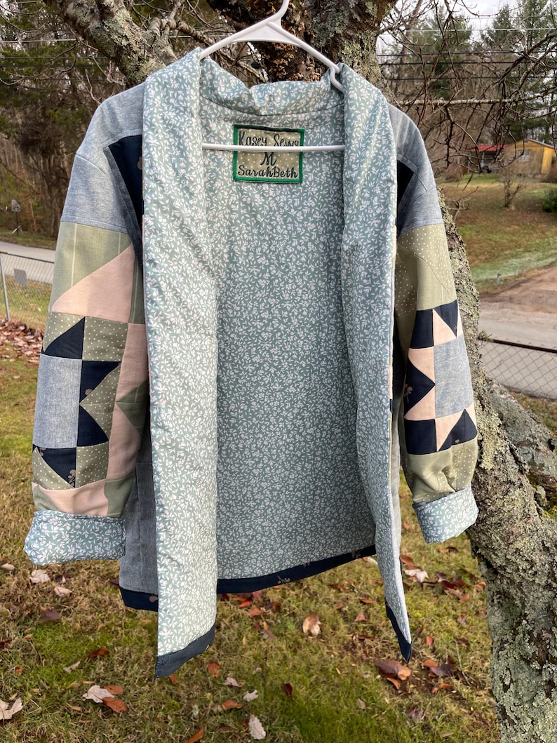 Quilted Sawtooth Mid Length Jacket - Etsy