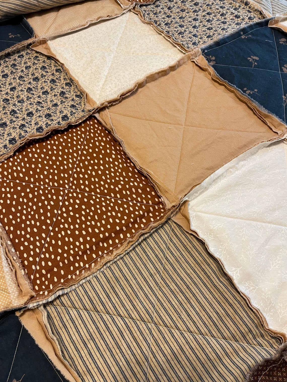 Handmade Queen Size Rag Quilt - Etsy