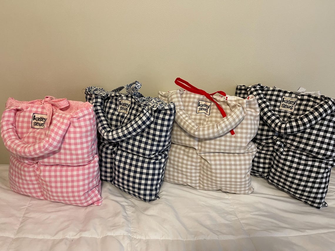 Handmade Puff Tote Bags - Etsy