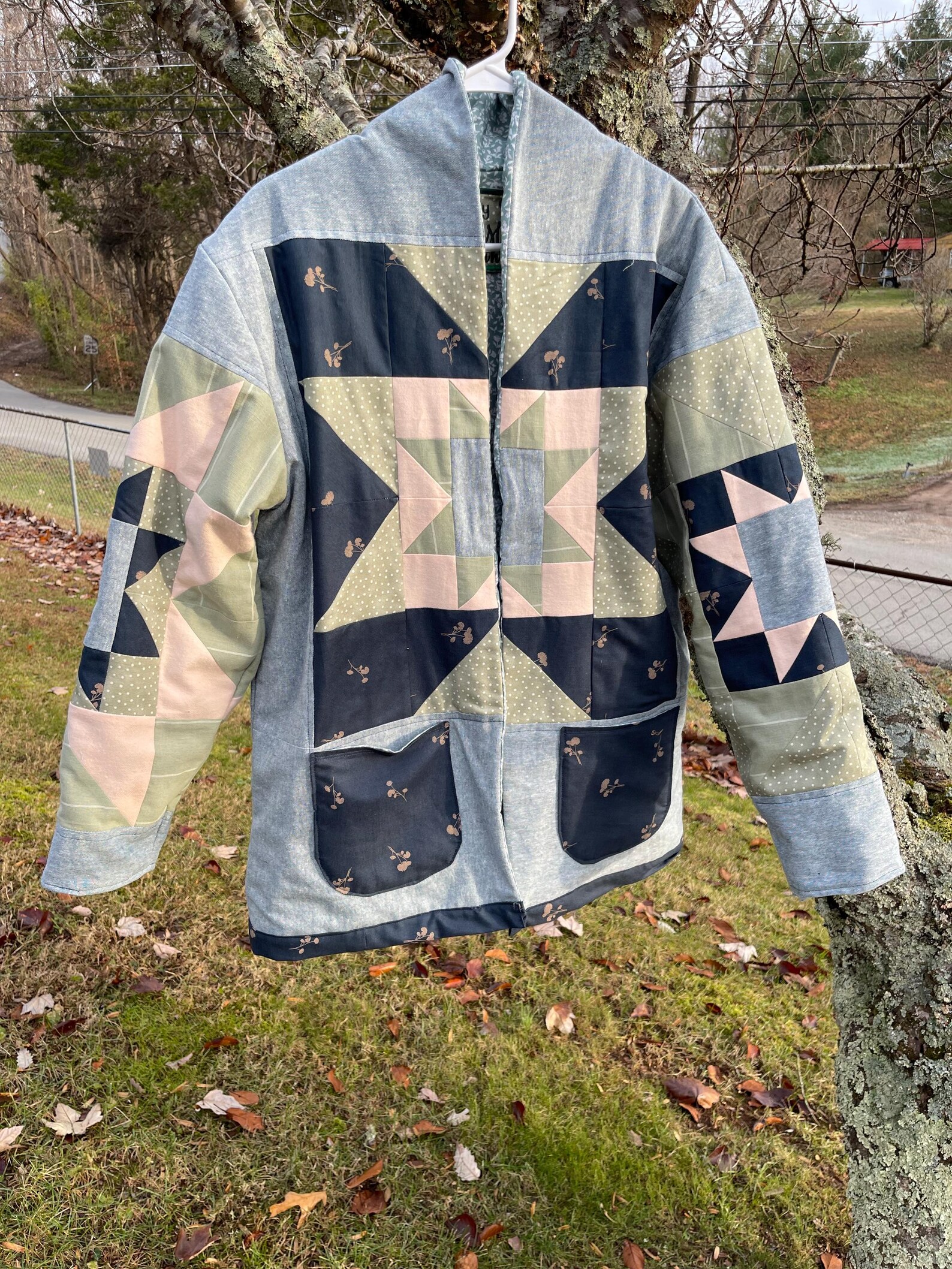 Quilted Sawtooth Mid Length Jacket - Etsy