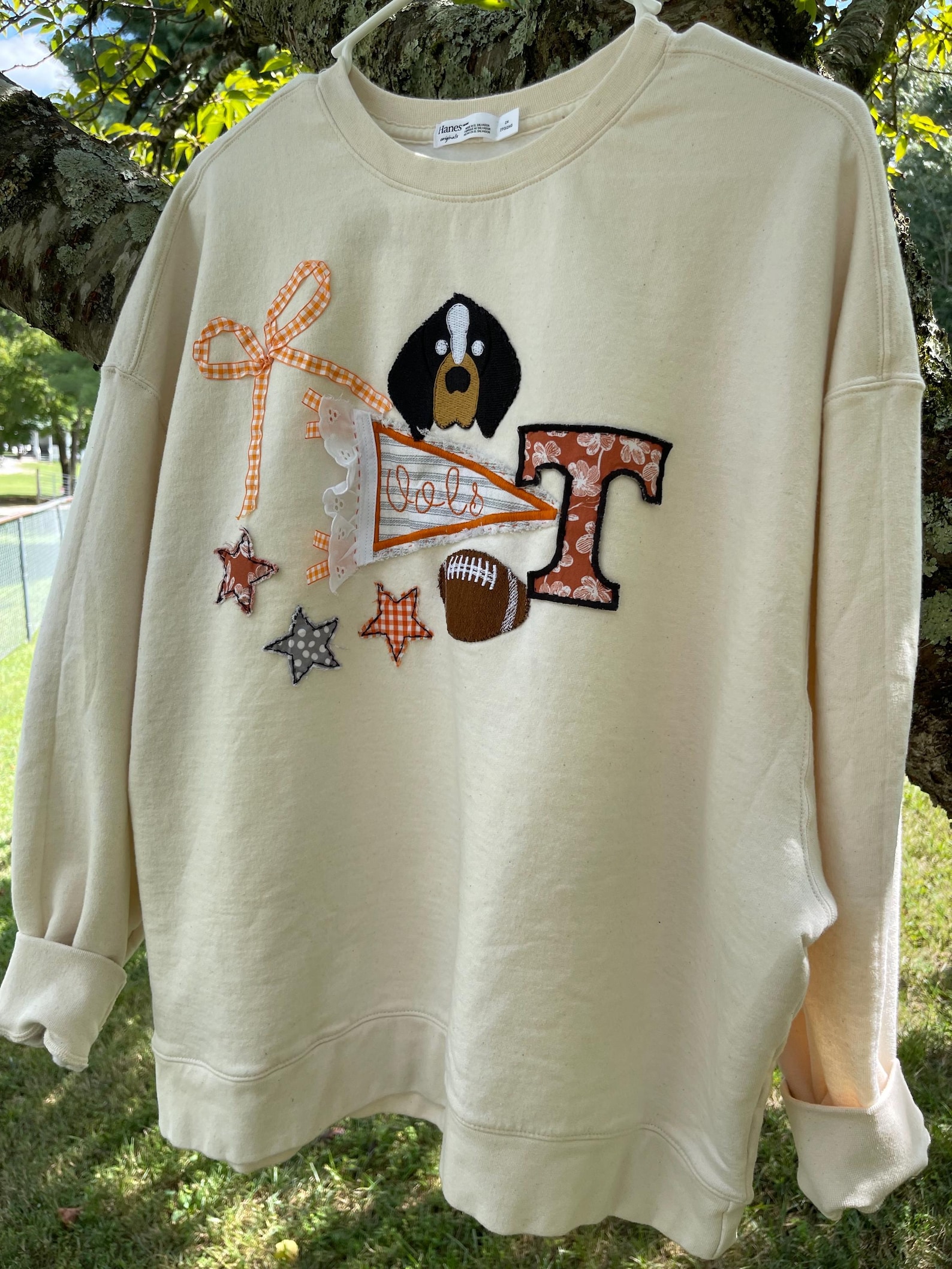 Handmade, Custom Embroidered Sports Team Sweatshirt / Can Do Any Team ...