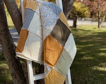 Handmade Queen Size Rag Quilt - Etsy