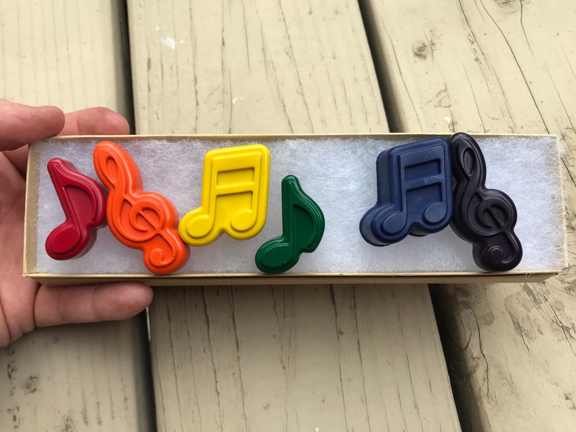 Music Stocking Stuffer // Music Notes // Music Note Crayons // Music ...