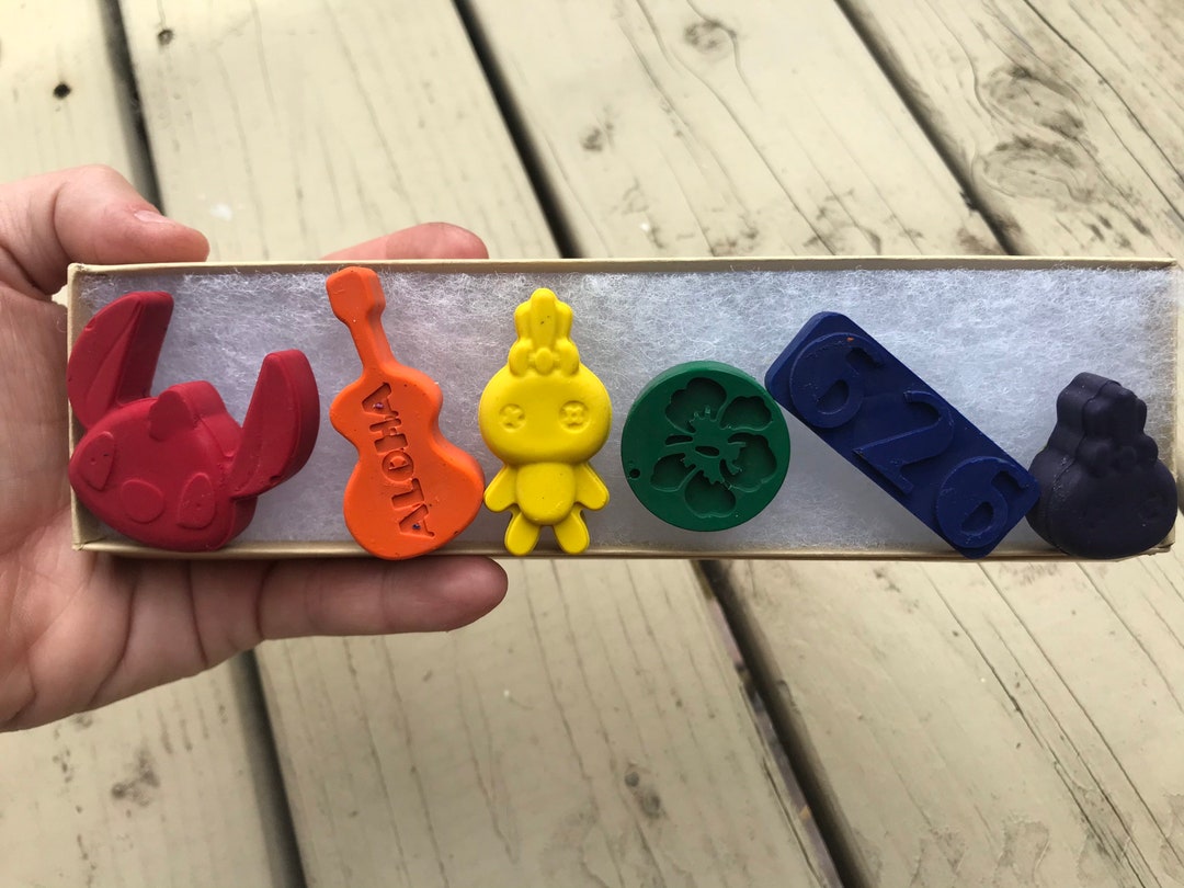 Lilo and Stitch Crayons // Lilo and Stitch Birthday // Kid Crayon ...