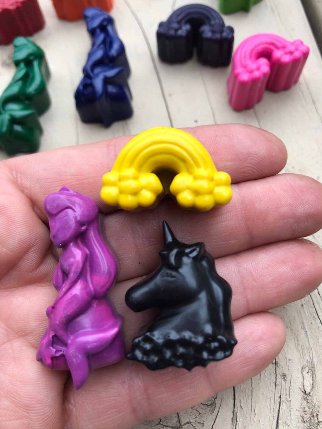 Mermaid Crayons // Unicorn Crayons // Rainbow Crayons // Kids Crayon ...