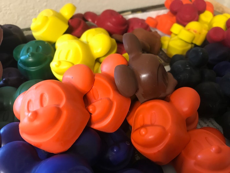 Mickey Crayons // Mickey Birthday // Disney Birthday // Disney | Etsy