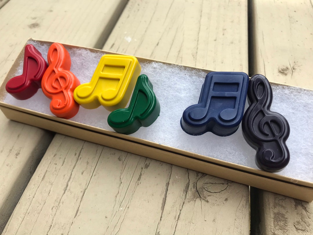 Music Stocking Stuffer // Music Notes // Music Note Crayons // Music ...