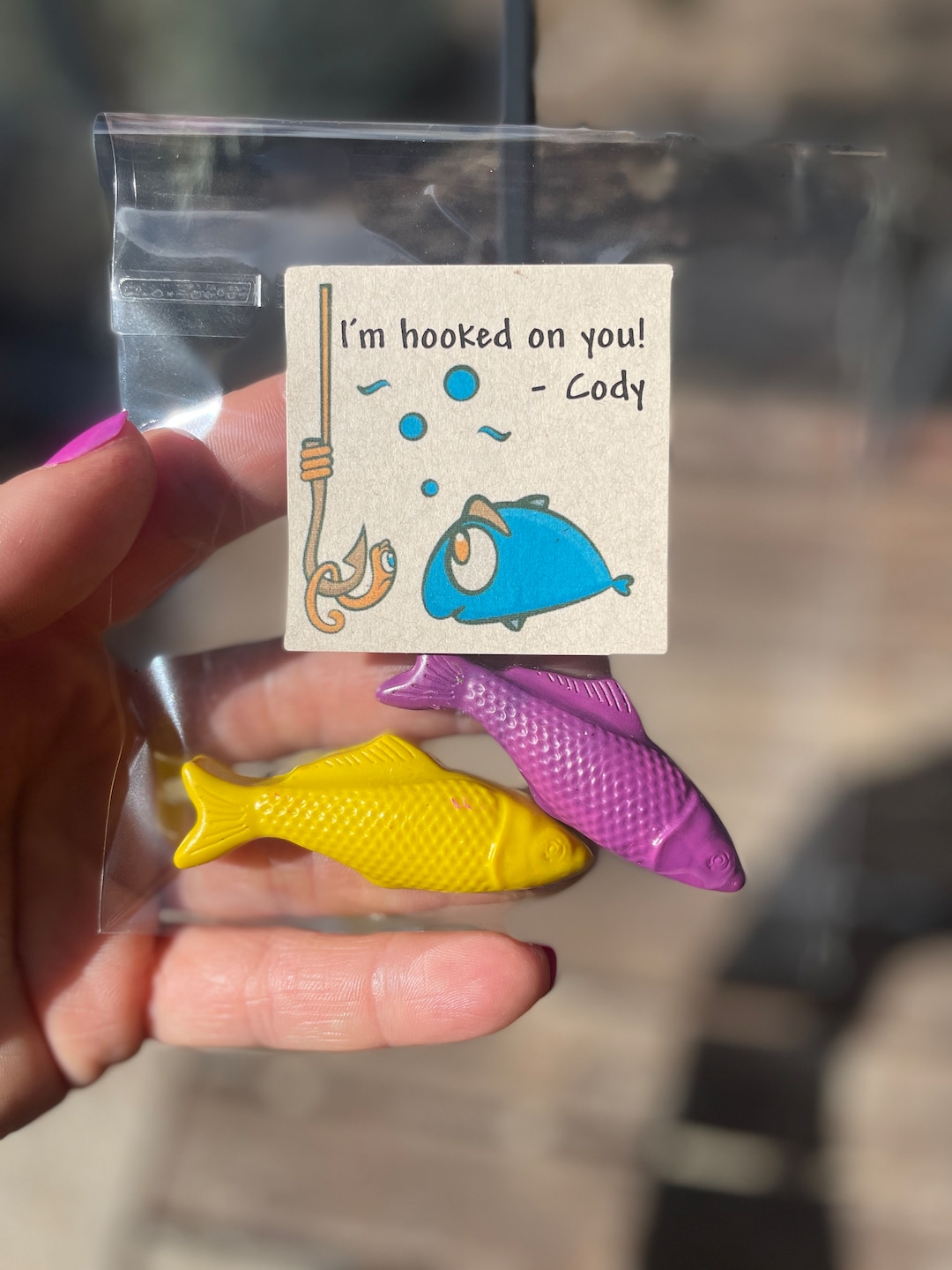 Fishing Valentine // Kids Valentines // Classroom Valentines // Hooked ...