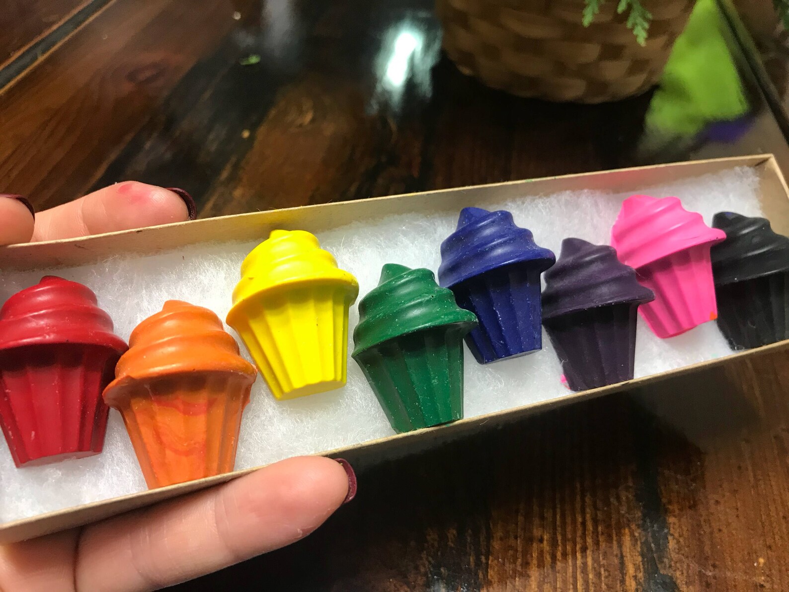Cupcake Crayons // Kids Crayon Boxes // Birthday Thank You - Etsy