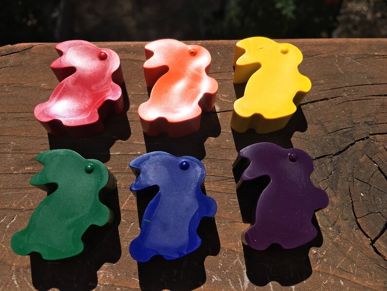 Easter Crayons // Bunny Crayons // Bunny Rabbit Crayons // - Etsy