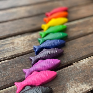 Fish Crayons // Fishing Birthday // Fishing Crayons // Ocean Birthday ...