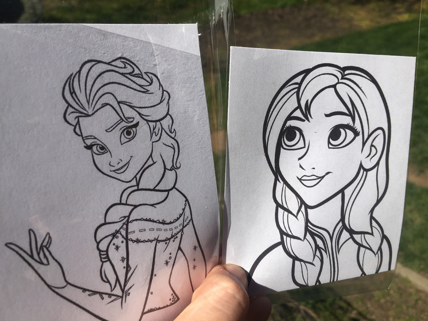 Frozen Thank You Cards // Frozen Coloring Pages // Frozen - Etsy