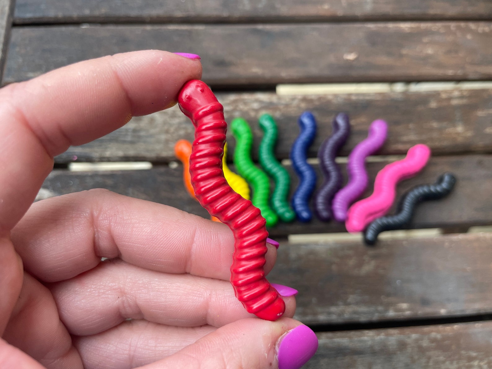 Worm Crayons // Worm Party // Insect Party // Insect Birthday - Etsy