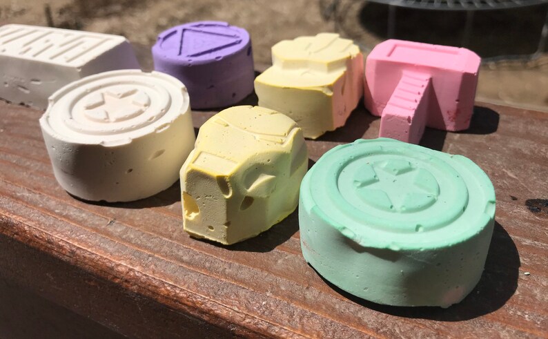 Marvel Chalk // Marvel Sidewalk Chalk // Avenger Chalk // | Etsy