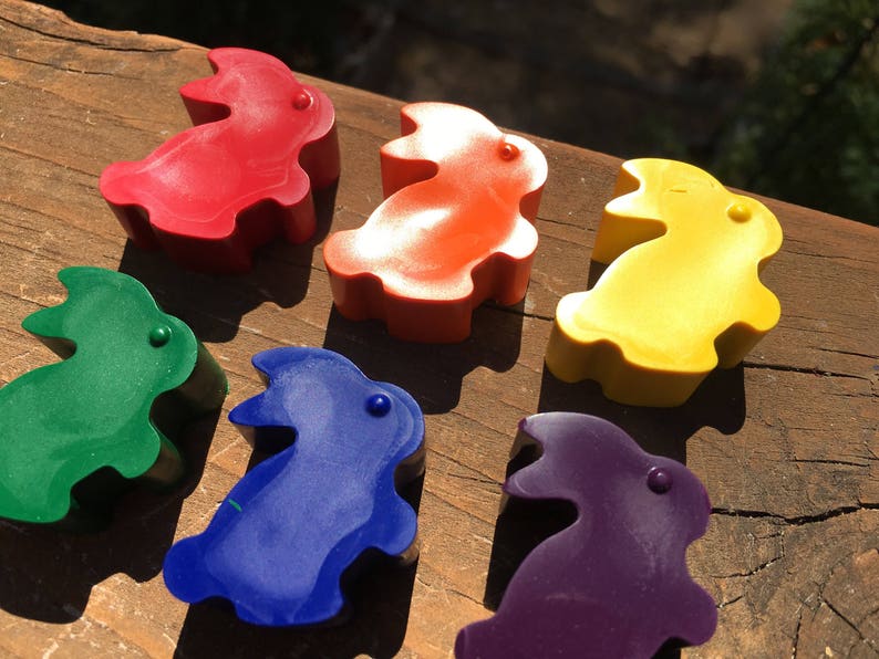 Easter Crayons // Bunny Crayons // Bunny Rabbit Crayons // - Etsy