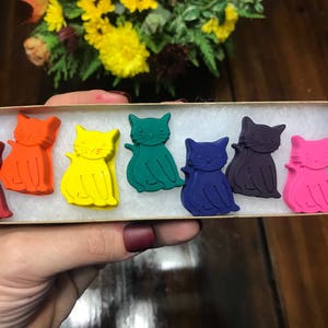 Cat Crayon Box // Toddler Gift Idea // Kitty Crayons // Cat Crayons ...