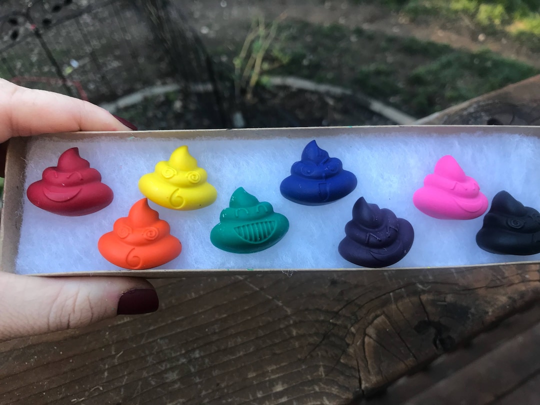 Christmas Crayons // Poop Stocking Stuffer // Funny Kids Crayons // Poo ...