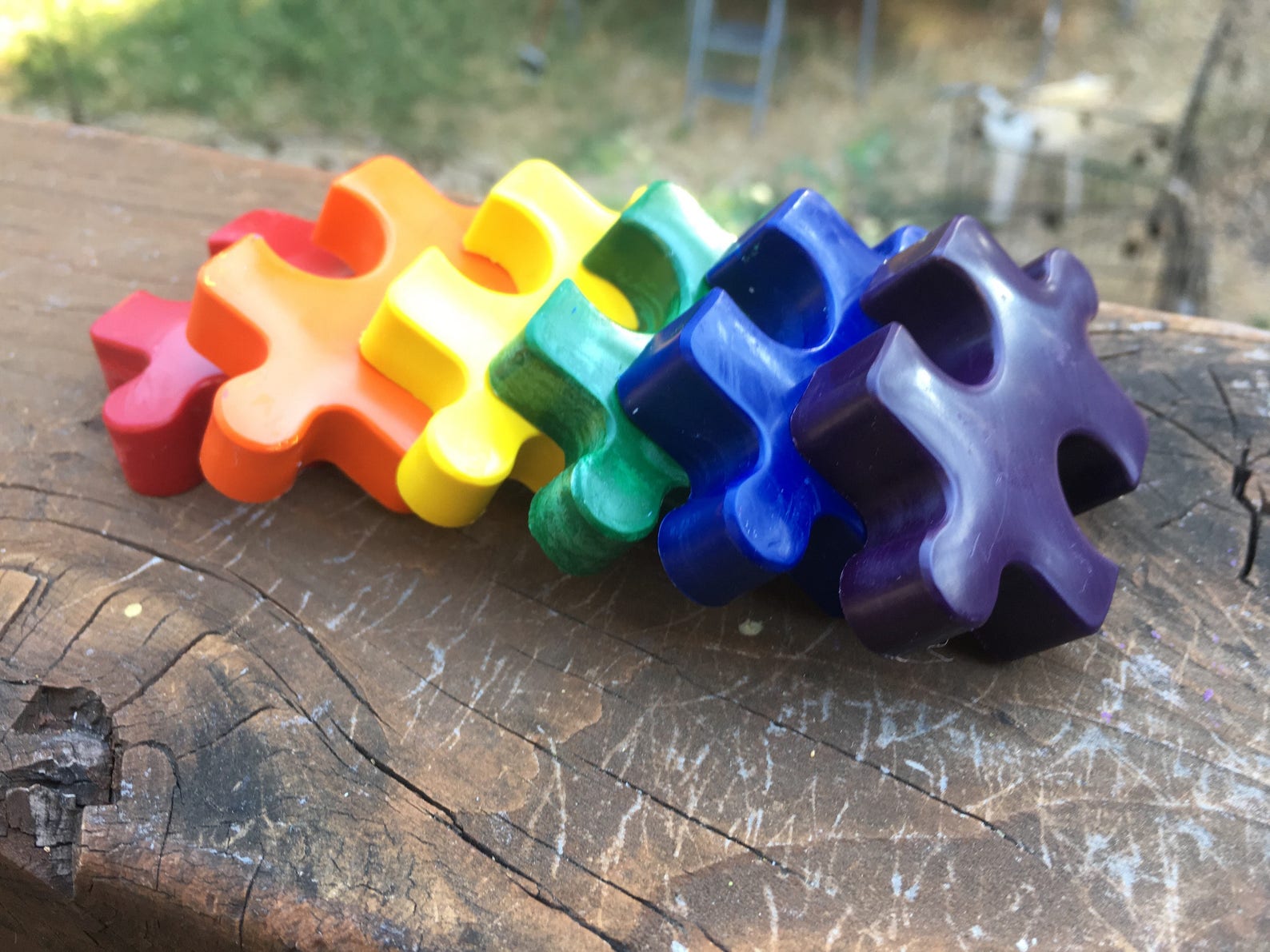 Puzzle PARTY FAVOR Crayons // Autism Awareness Crayons // - Etsy