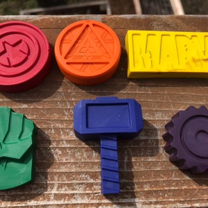 Avenger Crayons // Marvel Crayons // Hulk Crayons // Ironman Crayons ...
