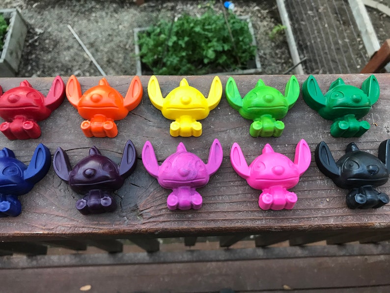 Stitch Crayons // Lilo and Stitch Birthday // Kids Crayons // Lilo and ...