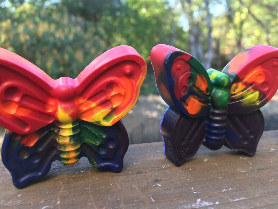 Kids Swirl Crayons // Kids Butterfly Crayons // Butterfly Crayons ...