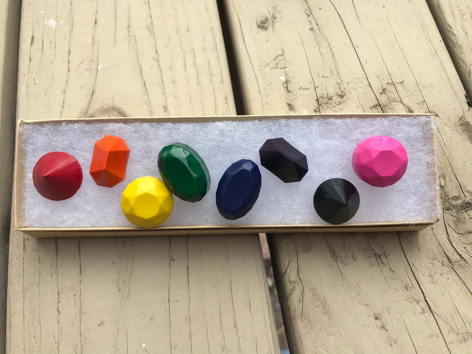 Gem Crayons // Diamond Crayons // Kids Crayon Box // - Etsy