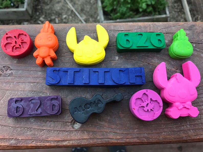 Lilo and Stitch Crayons // Lilo and Stitch Birthday // Kid Crayon ...