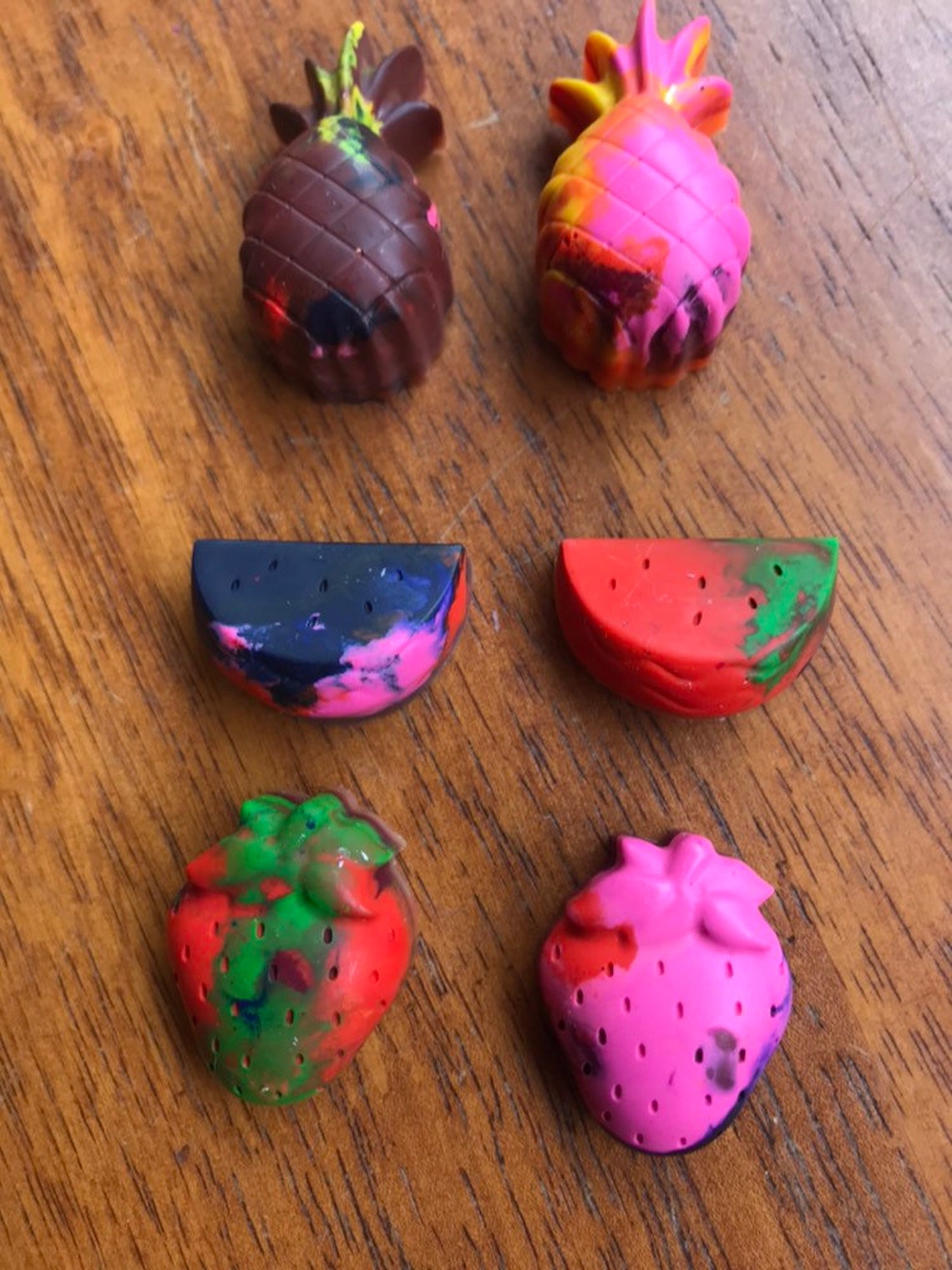 Fruit Crayons // Personalized Crayon // Fruit Favor // Kids | Etsy