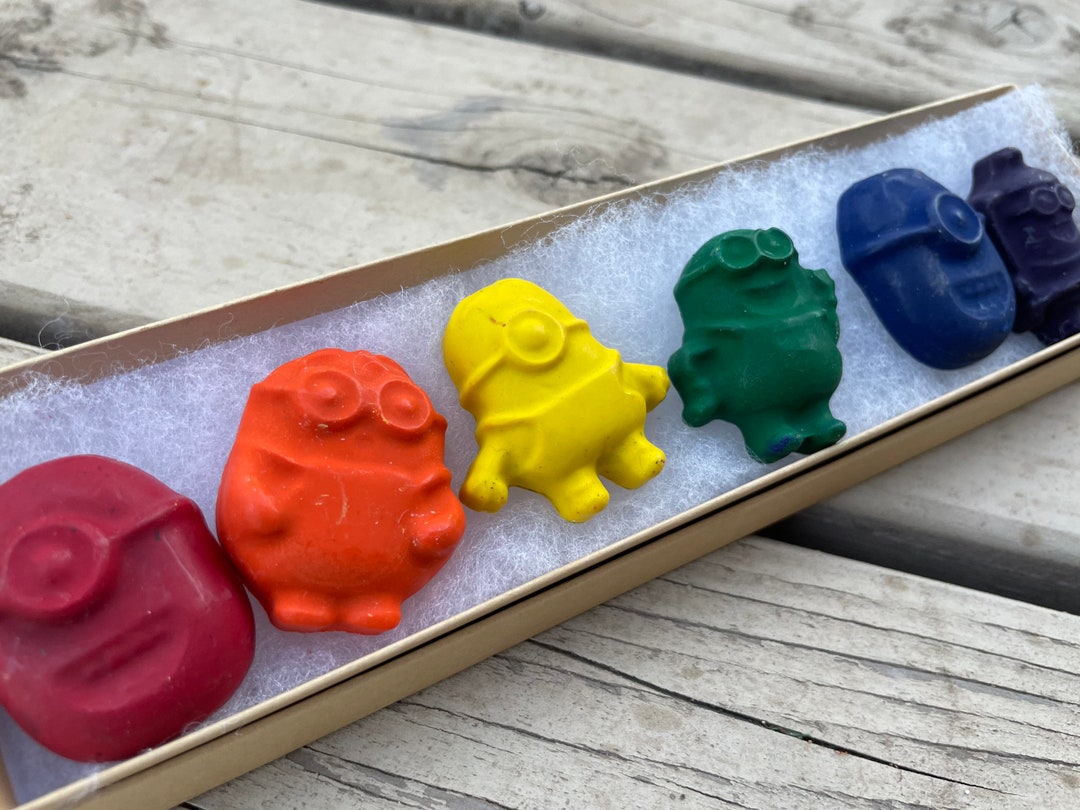 Minion Gift Box // Kids Minion Gift // Minion Crayons // Minion Party ...
