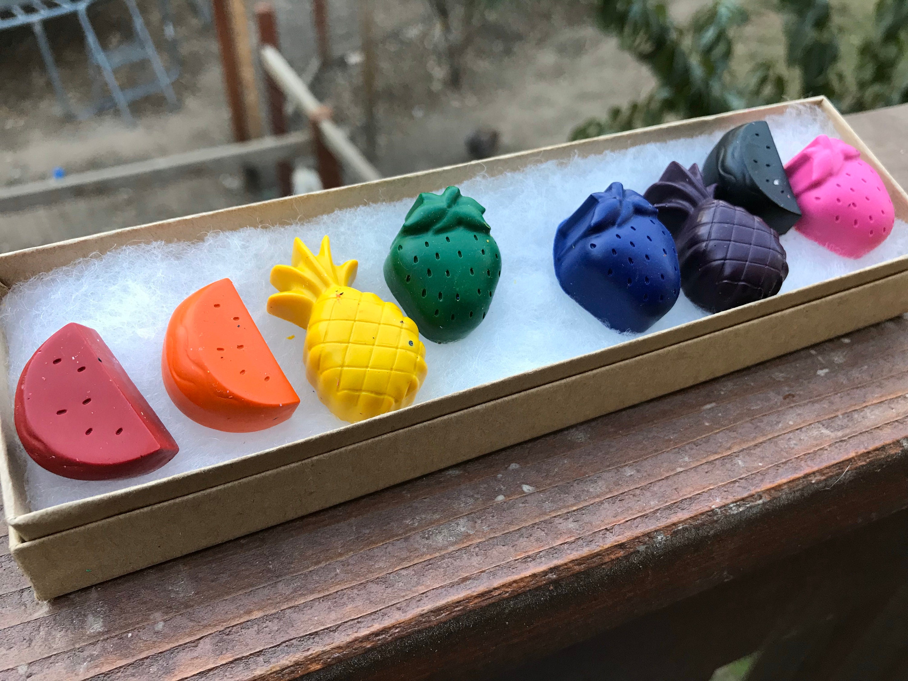 Fruit Crayons // Fruit Favors // Fruit Crayon Box // Toddler Crayon Box ...