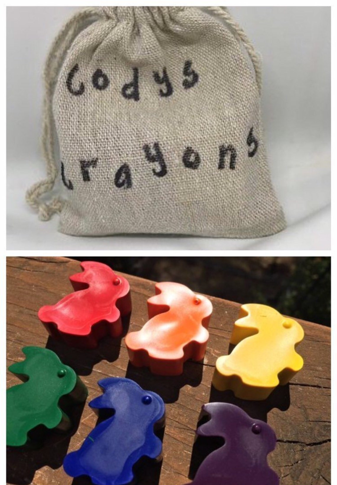 Easter Crayons // Bunny Crayons // Bunny Rabbit Crayons // | Etsy