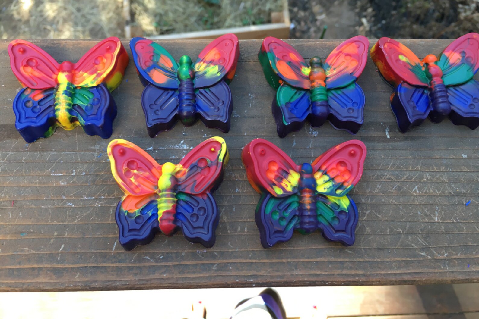 Butterfly Crayons // Large Crayons // Crayon Party Favor // - Etsy