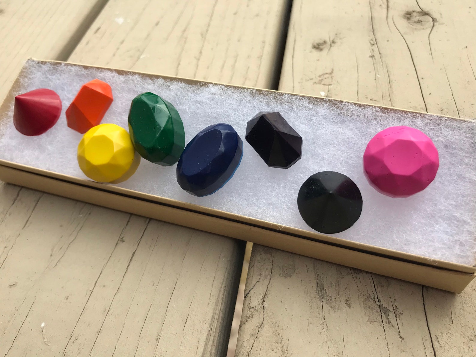 Gem Crayons // Diamond Crayons // Kids Crayon Box // - Etsy